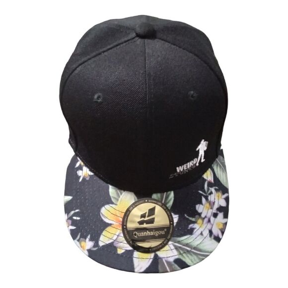 Quanhaigou | Accessories | Weirdstuntsblackandfloralsnapbackhatcap ...